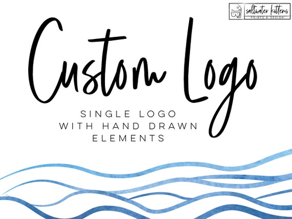 Custom Logo Design Hand Drawn Logo Custom Branding Package - Etsy