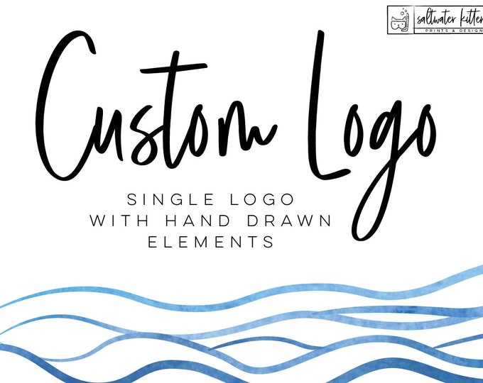 Custom Logo Design - Hand Drawn Logo - Custom Branding Package - Brand ...