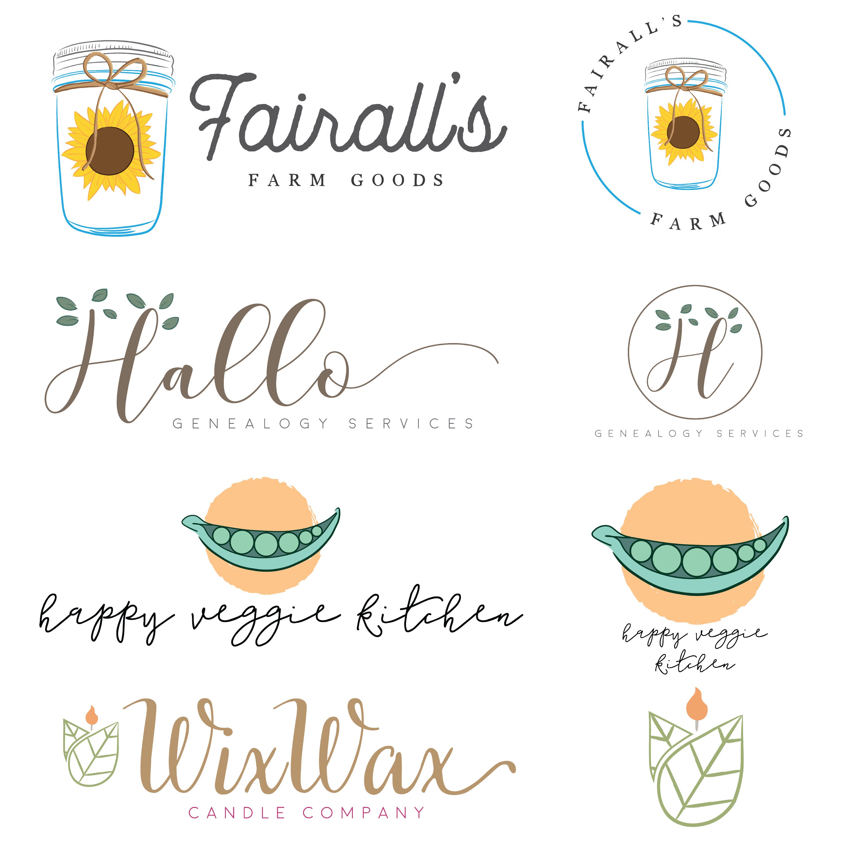 Custom Logo Design Hand Drawn Logo Custom Branding Package - Etsy