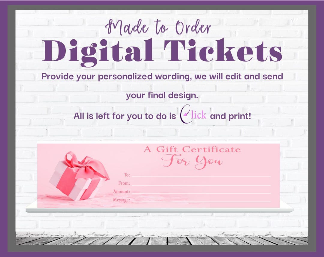 Editable Valentine's Day Gift Certificate Template With Pink Gift Box ...