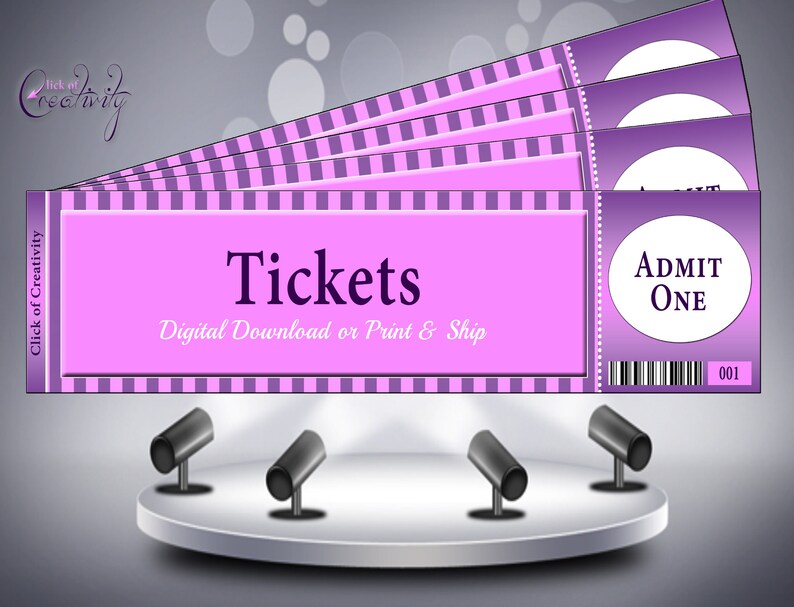 Event / Banquet Tickets Printed With Sequential Numbering | Etsy