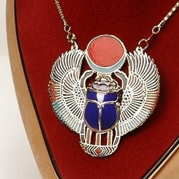 Scarab Necklace - Etsy