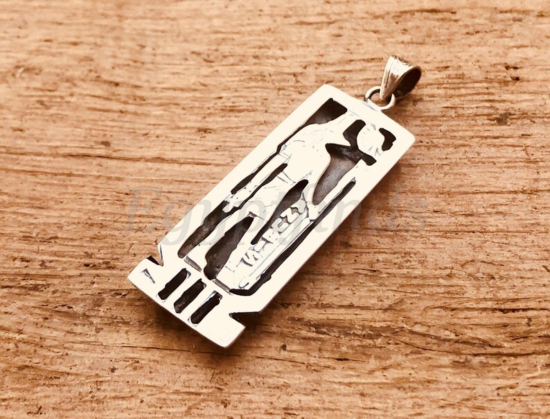 Egyptian Personalized Name Sterling Silver Anubis Cartouche | Etsy