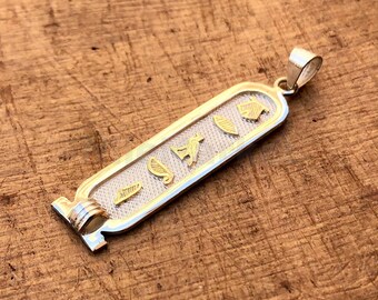 Egyptian Sterling Silver Personalized Nmae English Arabic or | Etsy