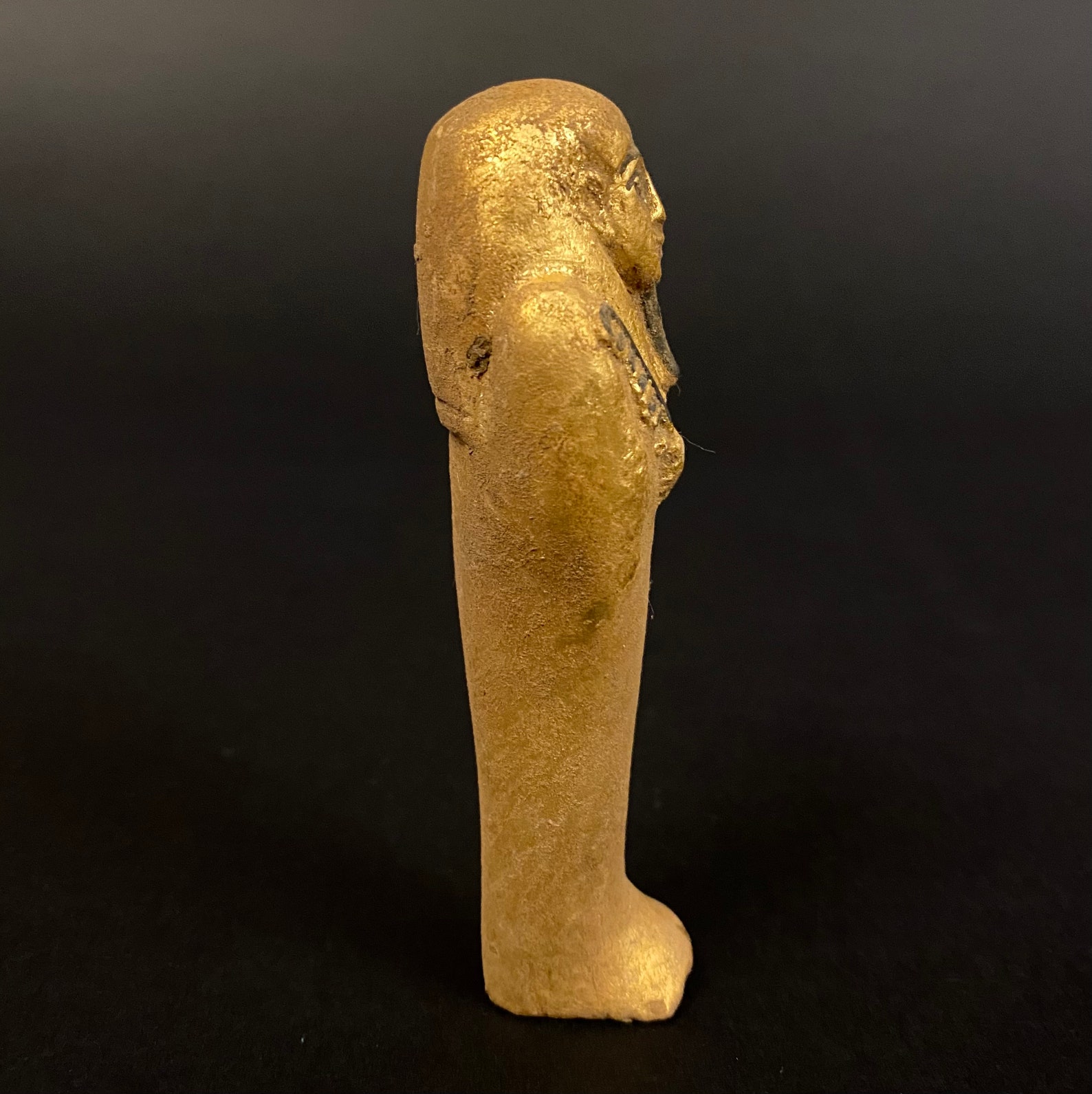 Unique Ancient Egyptian Gilded Ushabti Wearing a Tripartite | Etsy