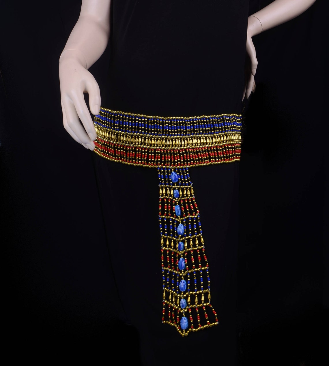 Beautiful Egyptian Scarab Beaded Cleopatra Belt - Etsy