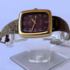 OMEGA GENEVE Dynamic TV Watch in Omega Box - Etsy