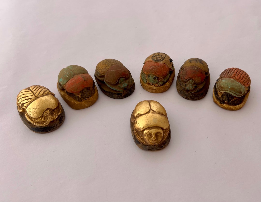 Group of 7 Commemorative Fabulous Colored Scarabs Beetles - Etsy