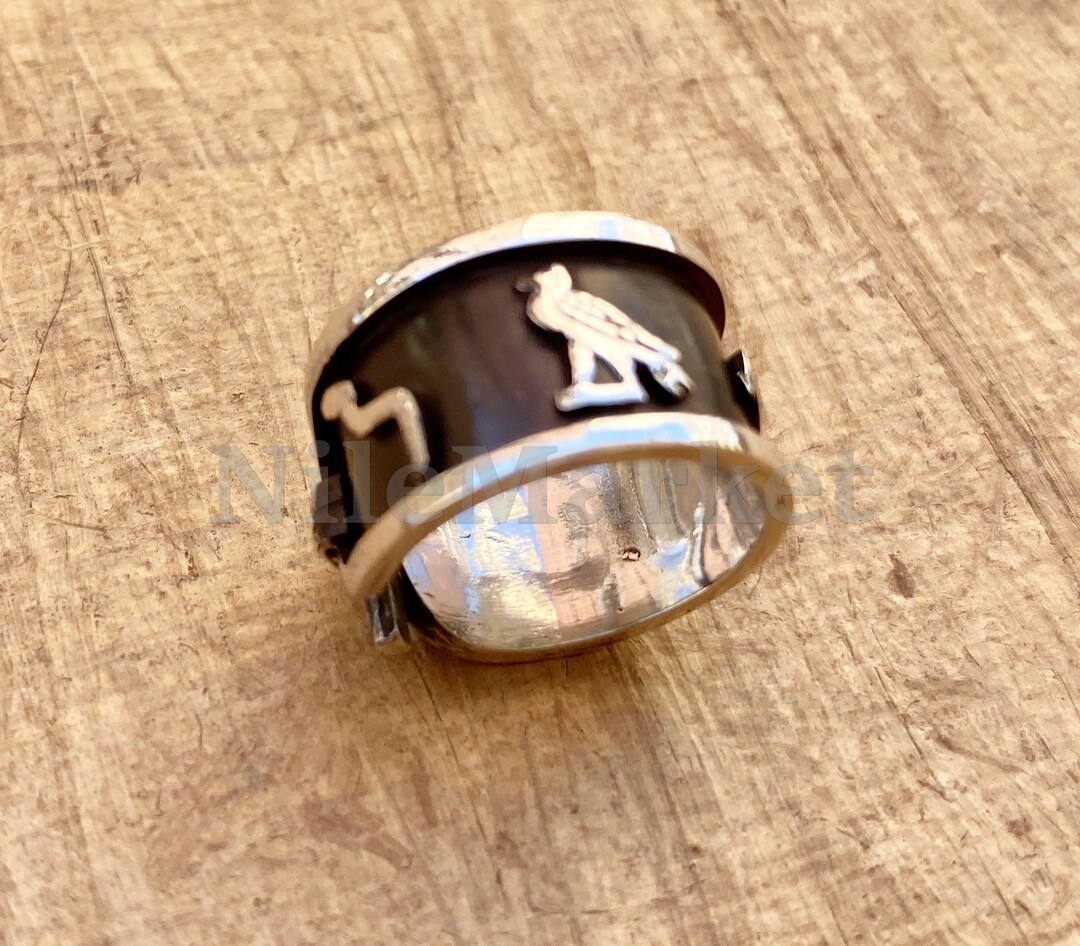 Egyptian Personalized Sterling Silver Cartouche Ring ,your Name ...