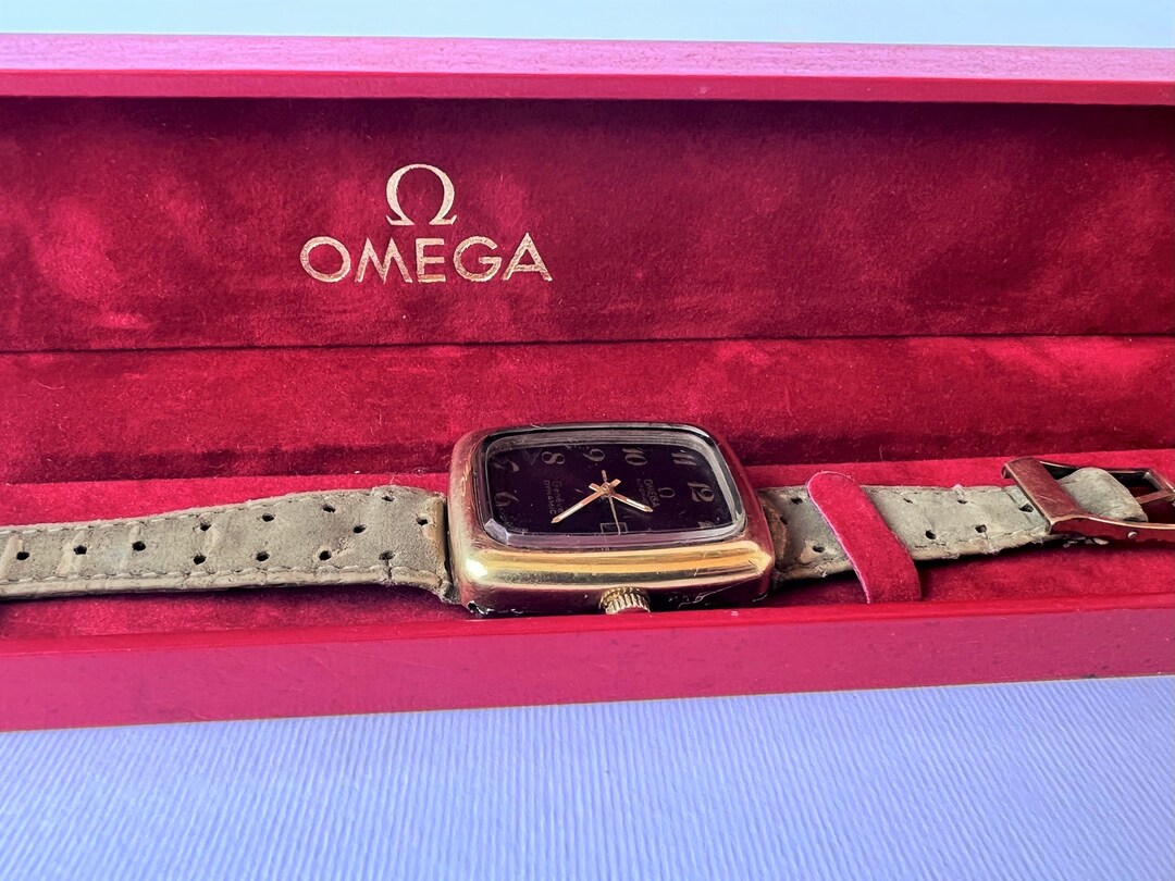 OMEGA GENEVE Dynamic TV Watch in Omega Box - Etsy