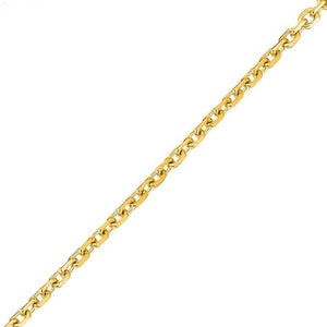 18K Solid Yellow Gold Chain - Necklace Jewelry Supplies - Etsy