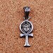 Egyptian Solid Silver Hallmarked Life Key Ankh With Scarab Pendant ...