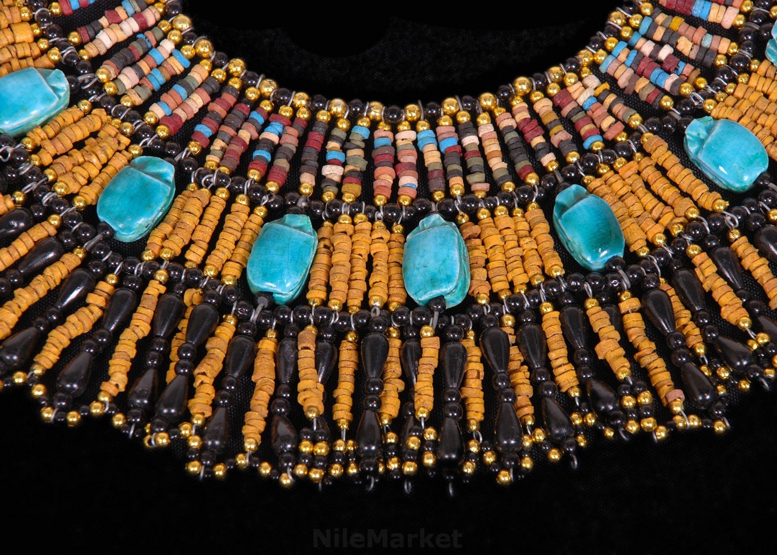 Beautiful Egyptian Hand Made 16 Scarabs Mummy Bead Cleopatra - Etsy