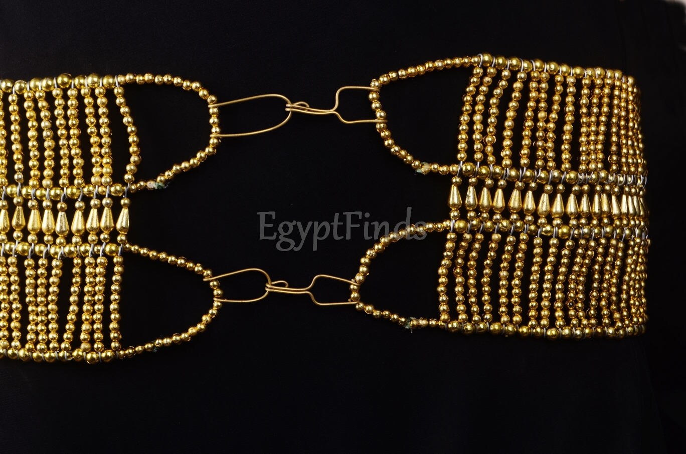 Beautiful Egyptian Golden Scarab Beaded Cleopatra Belt - Etsy