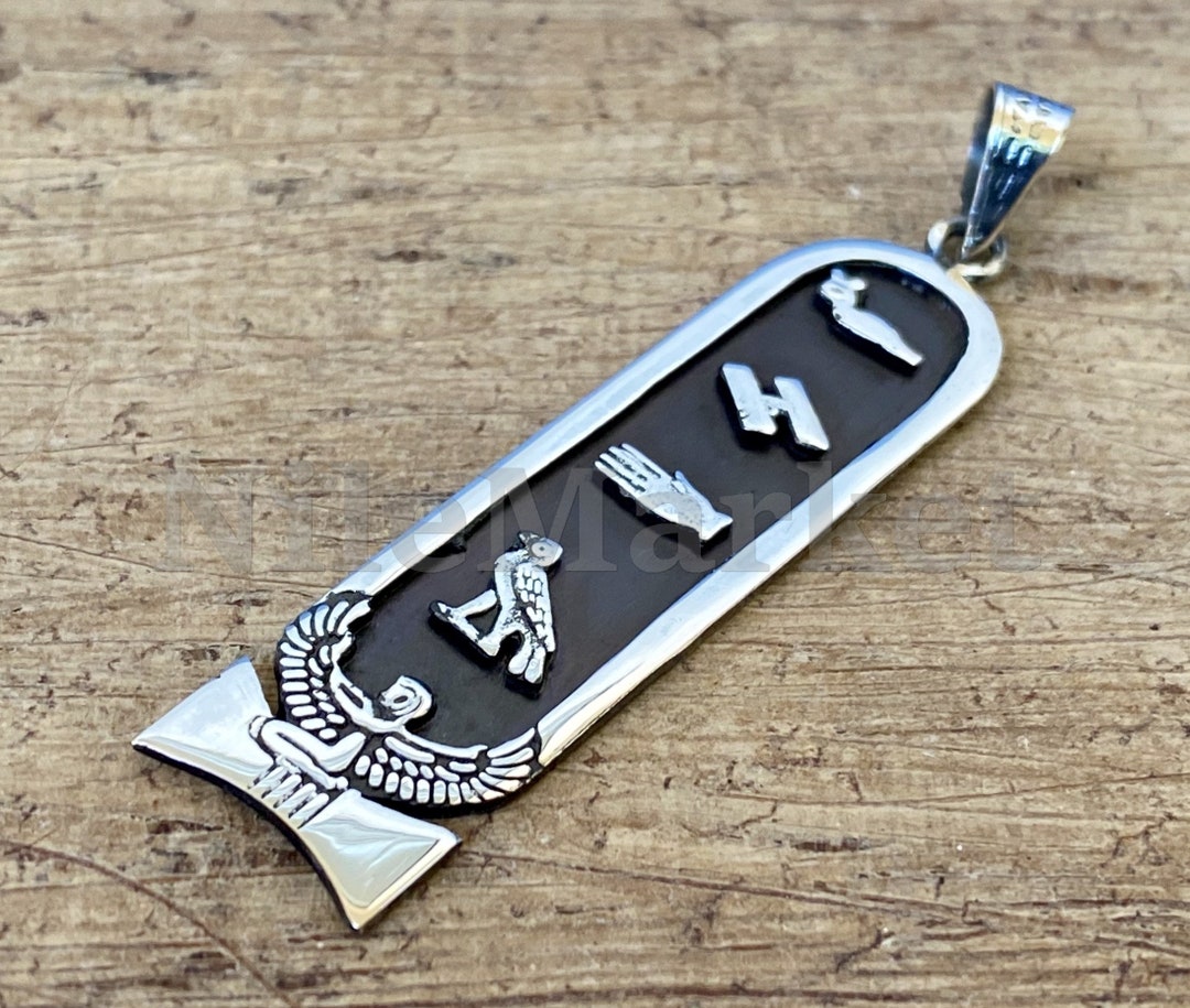 Egyptian Winged Customized Name Isis Sterling Silver Personalized ...