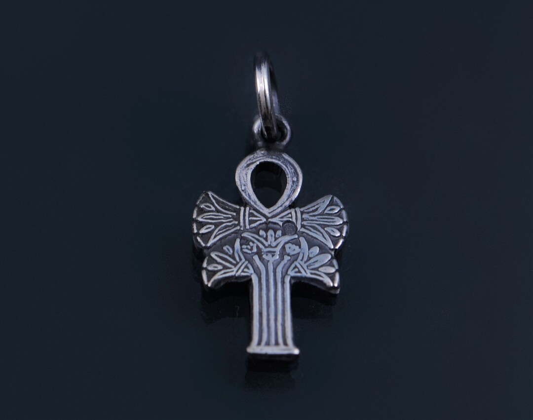 Egyptian Solid Silver Hallmarked Key of Life Ankh Life Key Lotus ...