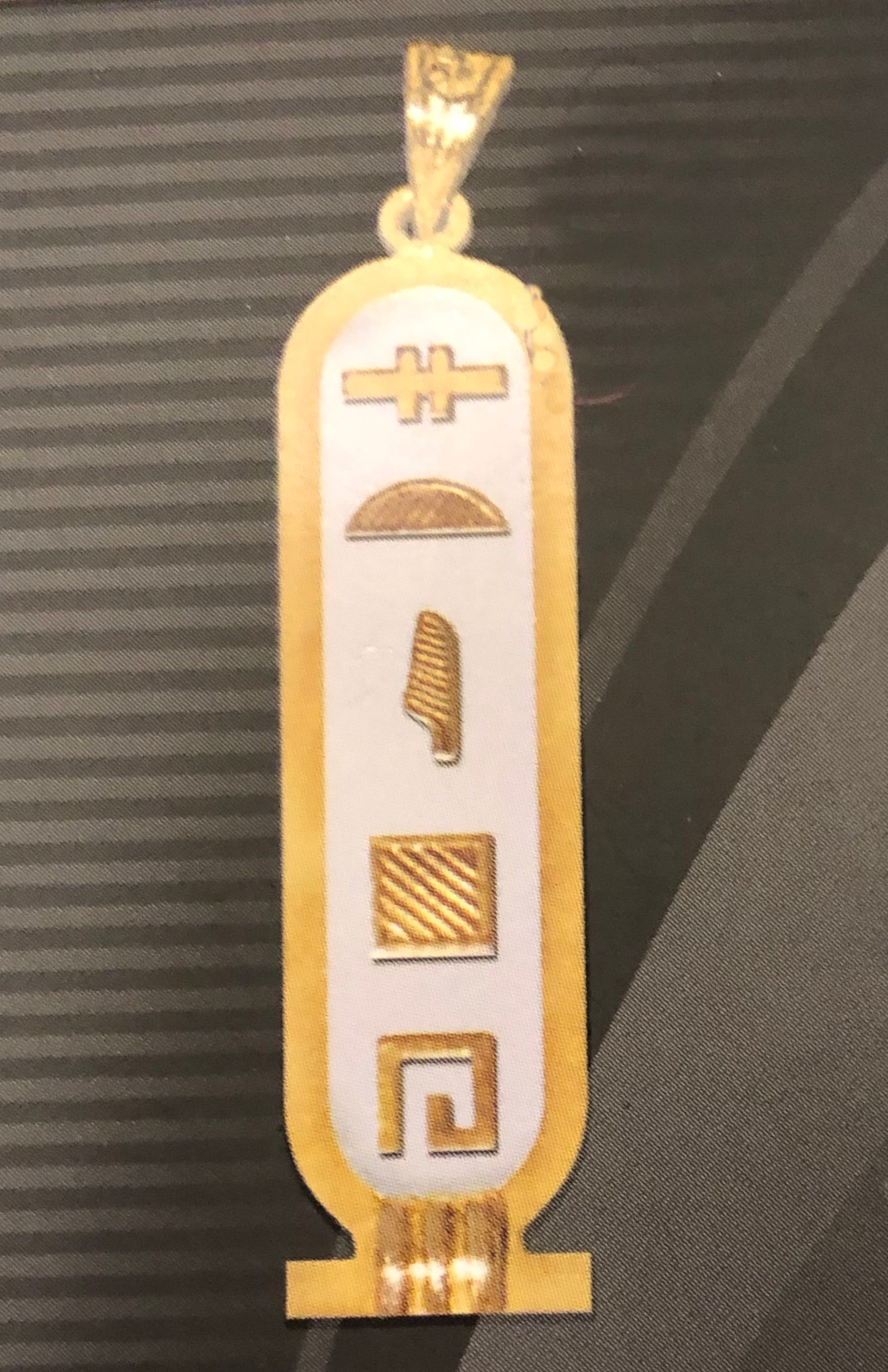 Egyptian Customized Cartouche With Solid 9K Gold Frame And | Etsy