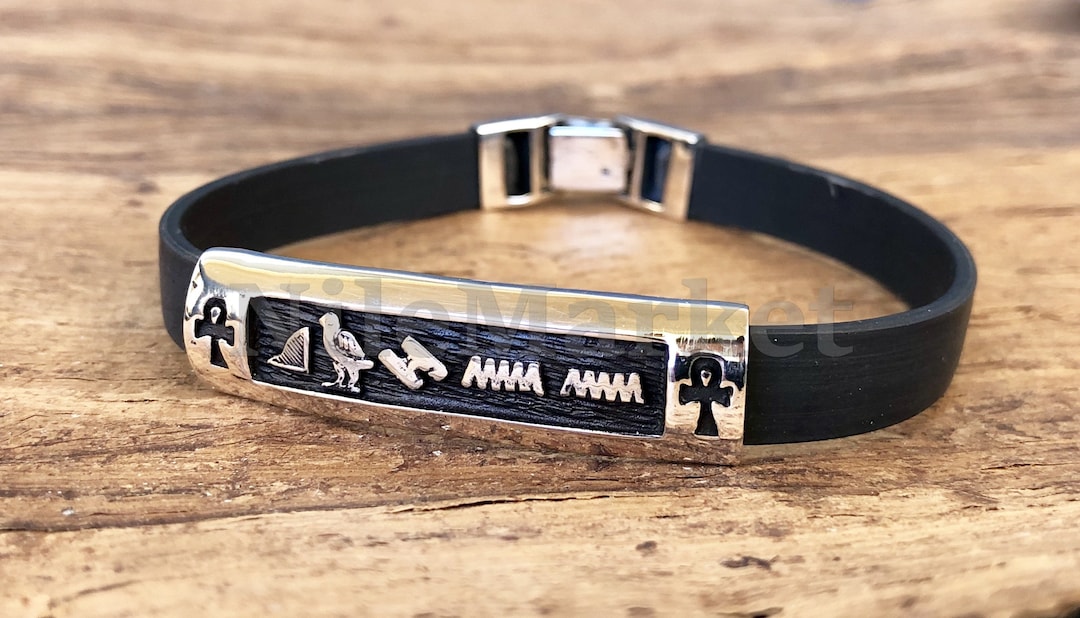 Egyptian Personalized Nameplate Solid Silver Custom Name Cartouche in ...