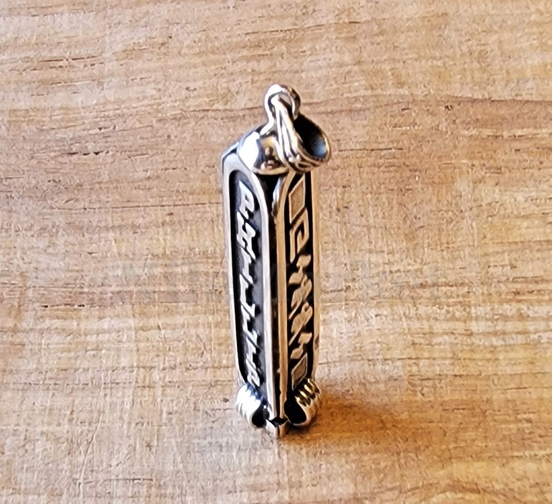 Egypt 3 Sided Cartouche Personalized Sterling Silver Charm PUT YOUR 3 ...