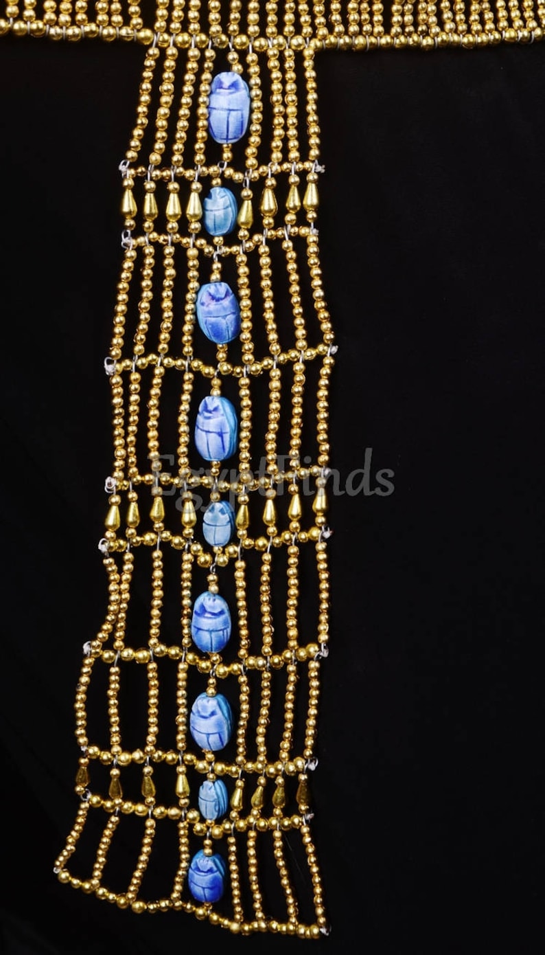 Beautiful Egyptian Golden Scarab Beaded Cleopatra Belt - Etsy