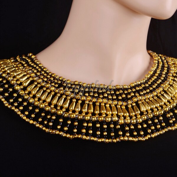 Gold Cleopatra Necklace - Etsy
