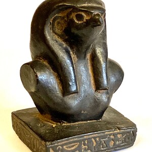 Superb Ancient Egyptian Horus Falcon on Hieroglyphic Base Commemorative ...