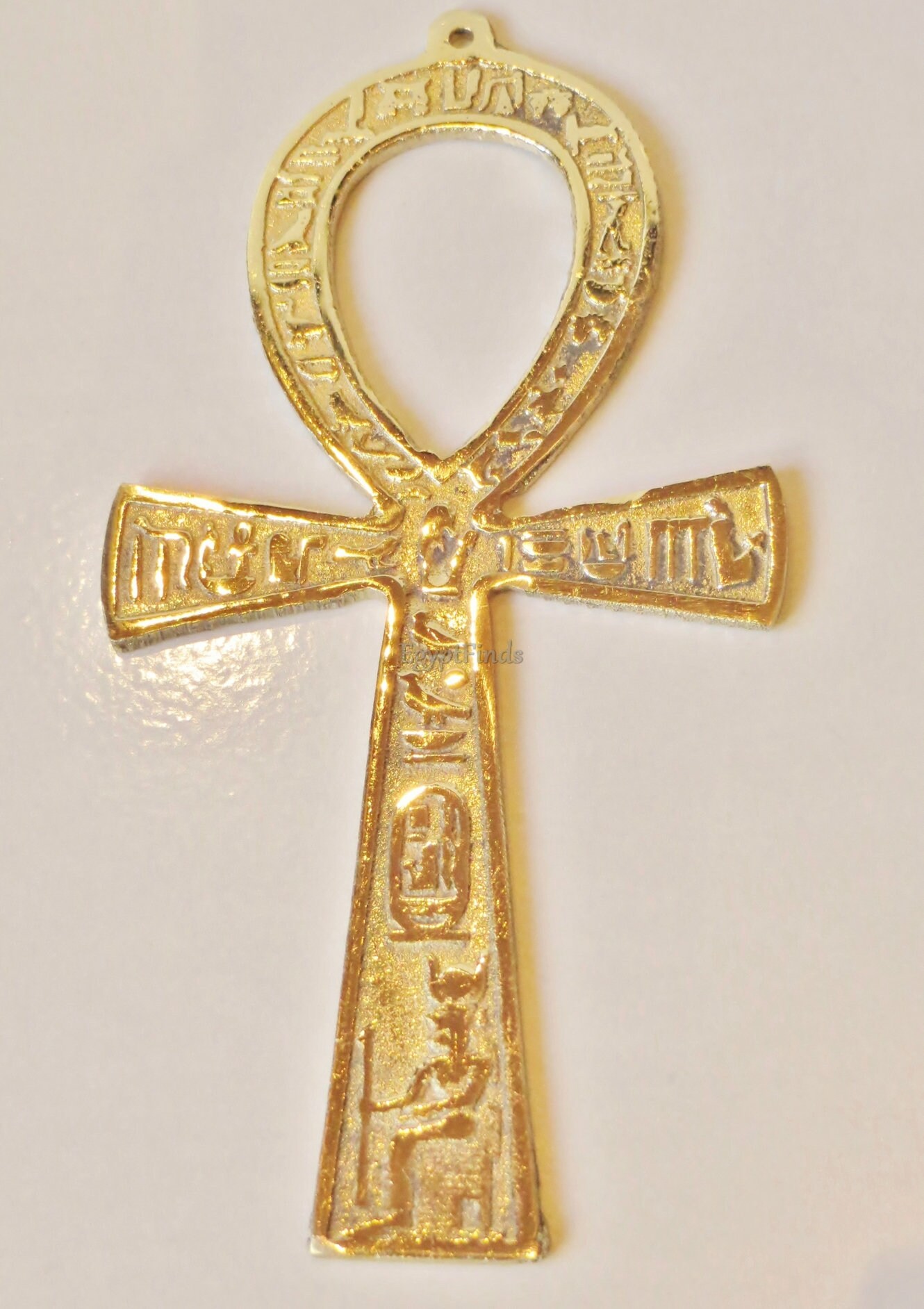 XLRG Egyptian Solid Brass Ankh Life Key 7.8 Engraved | Etsy