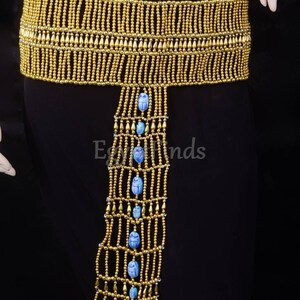 Beautiful Egyptian Golden Scarab Beaded Cleopatra Belt - Etsy