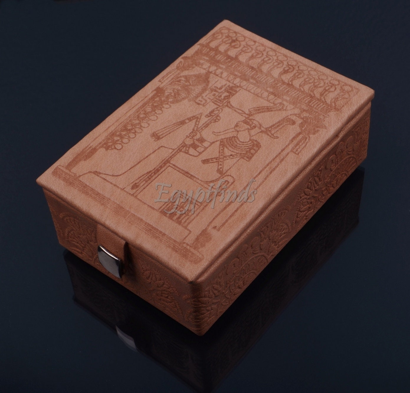 Amazing Egyptian Osiris Genuine Leather Jewelry Treasure Box | Etsy