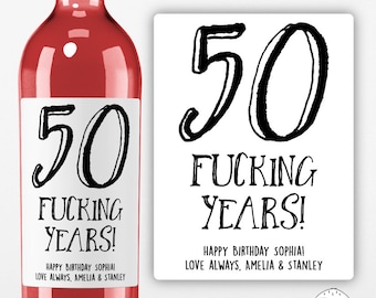 Funny 50th birthday | Etsy