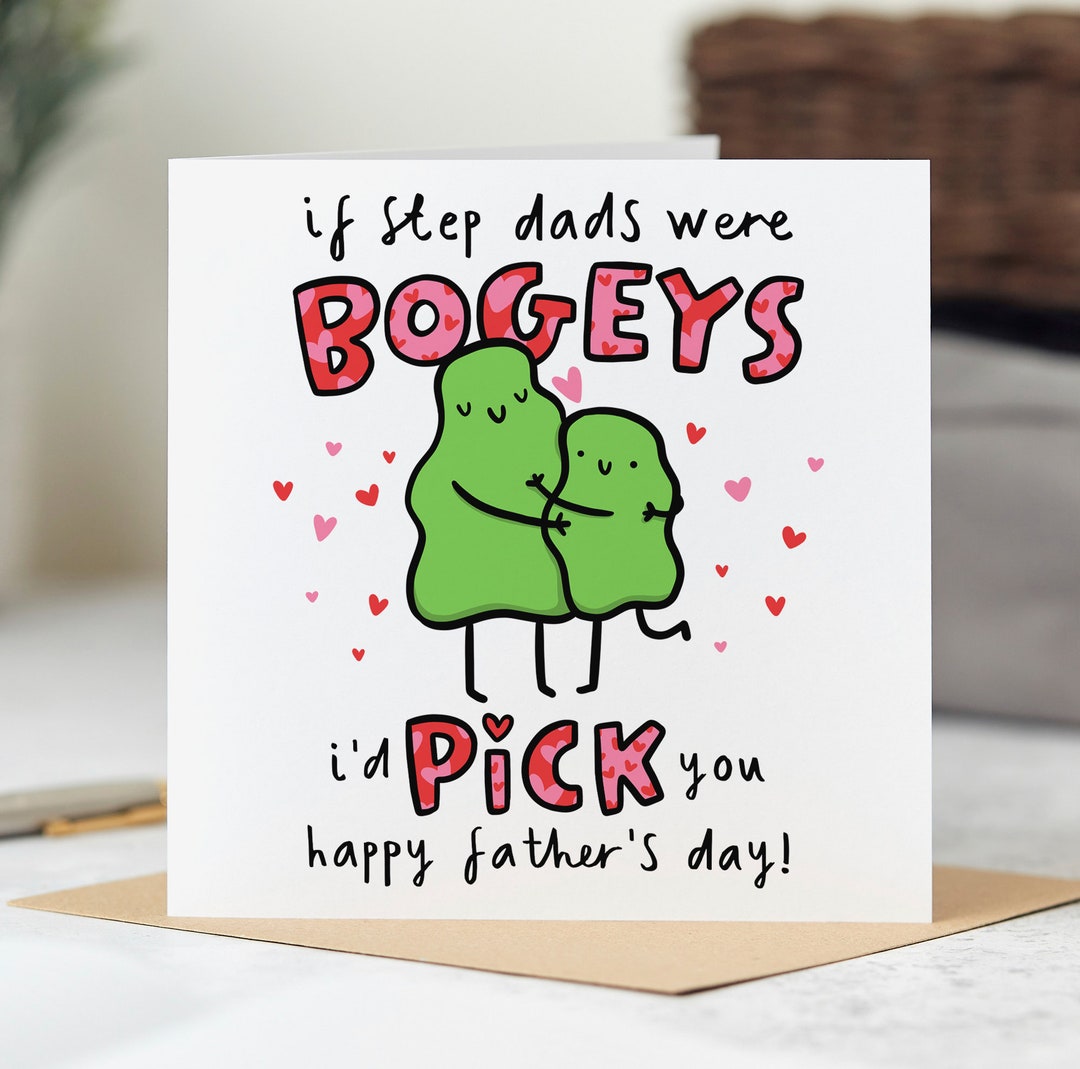 If Step Dads Were Bogeys Father's Day Card Funny Father's Day Card for ...