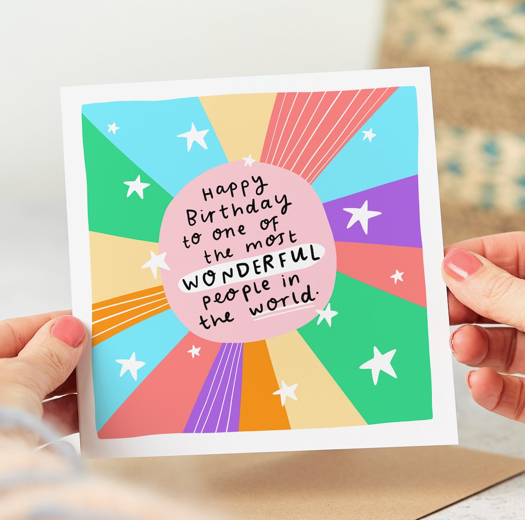 One of the Most Wonderful People in the World - Birthday Card ...