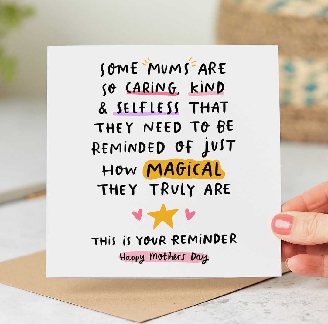 Magical Mum Mother's Day Card This Is Your Reminder Personalised Card ...