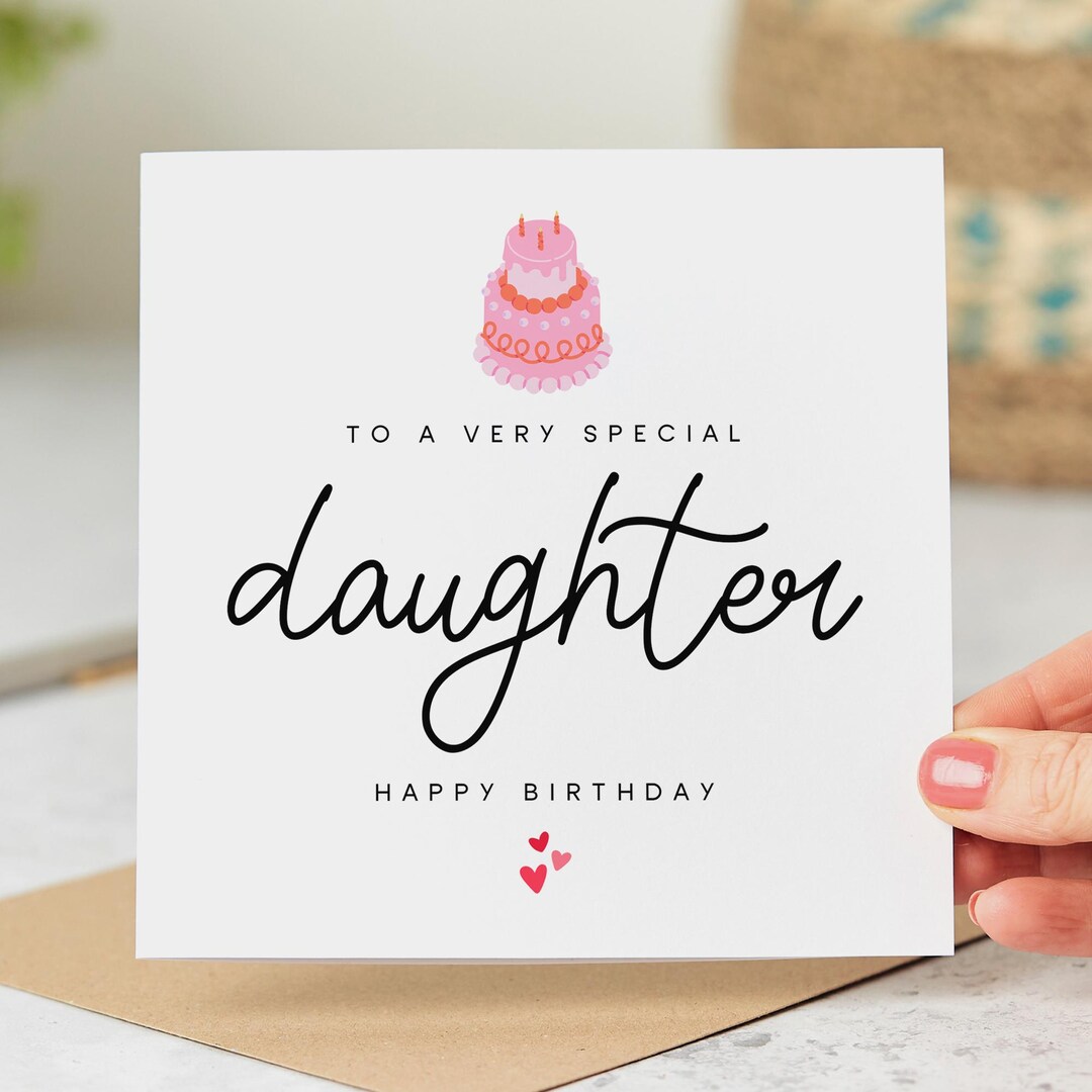 Very Special Daughter Birthday Card, Cute Birthday Card for Daughter ...