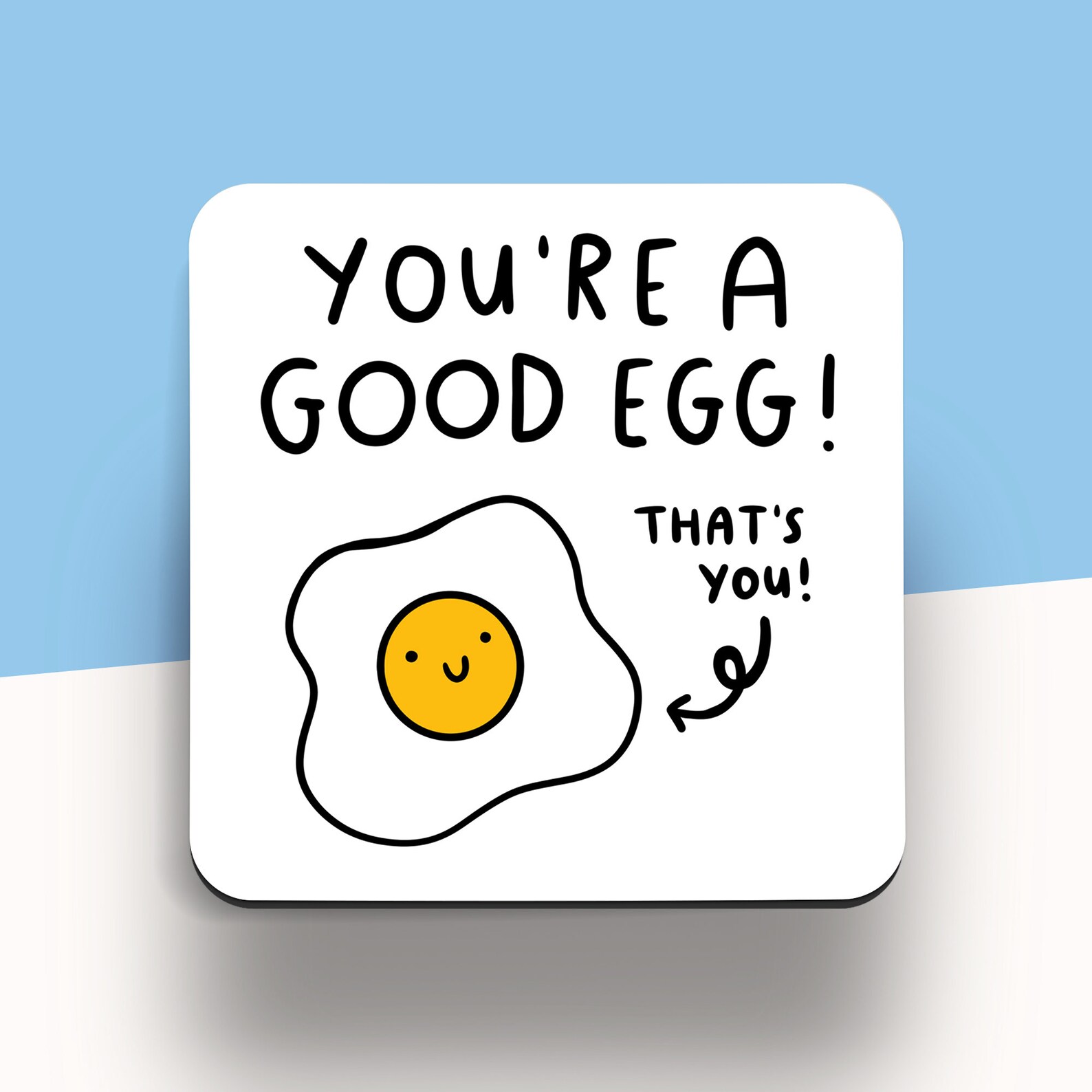 You're A Good Egg Coaster Thank You Gift Friend | Etsy