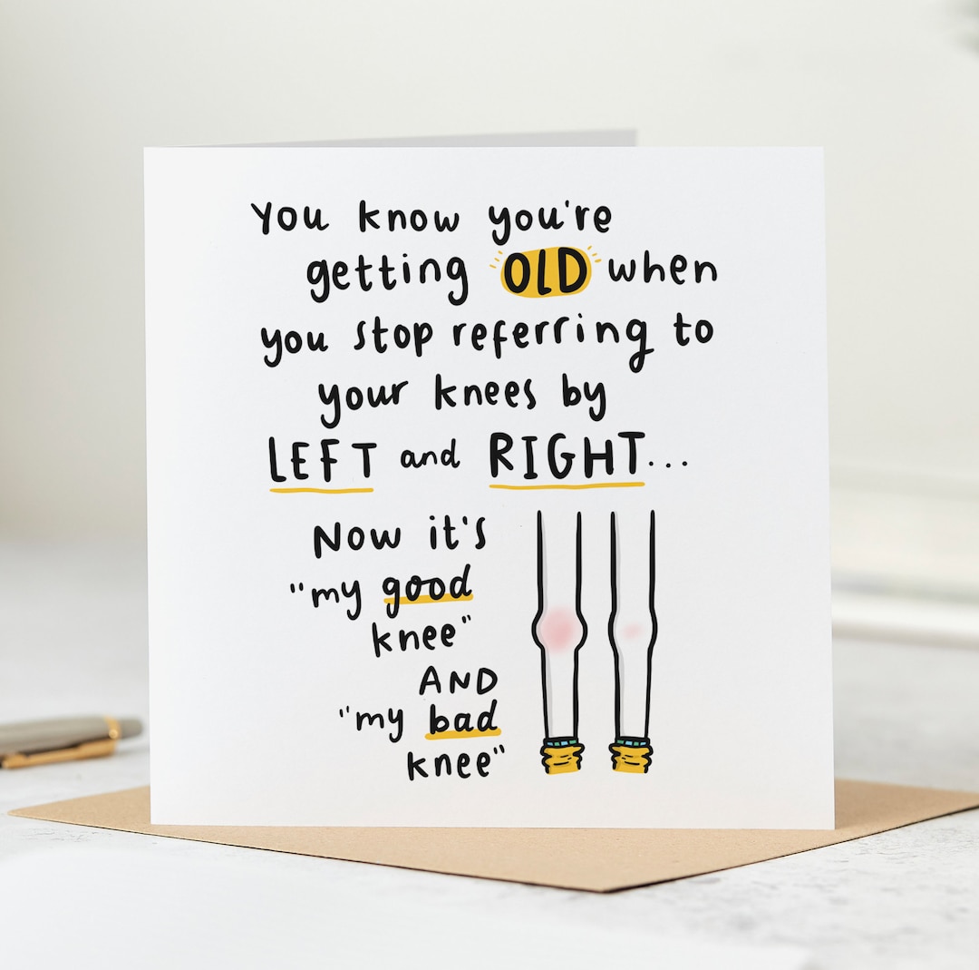 Getting Old Birthday Card - Funny Birthday Card - Etsy UK