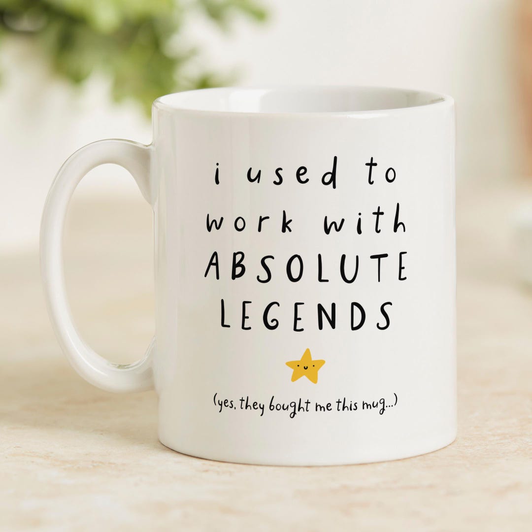I Used to Work With Absolute Legends Mug - Personalised Gift, Leaving ...