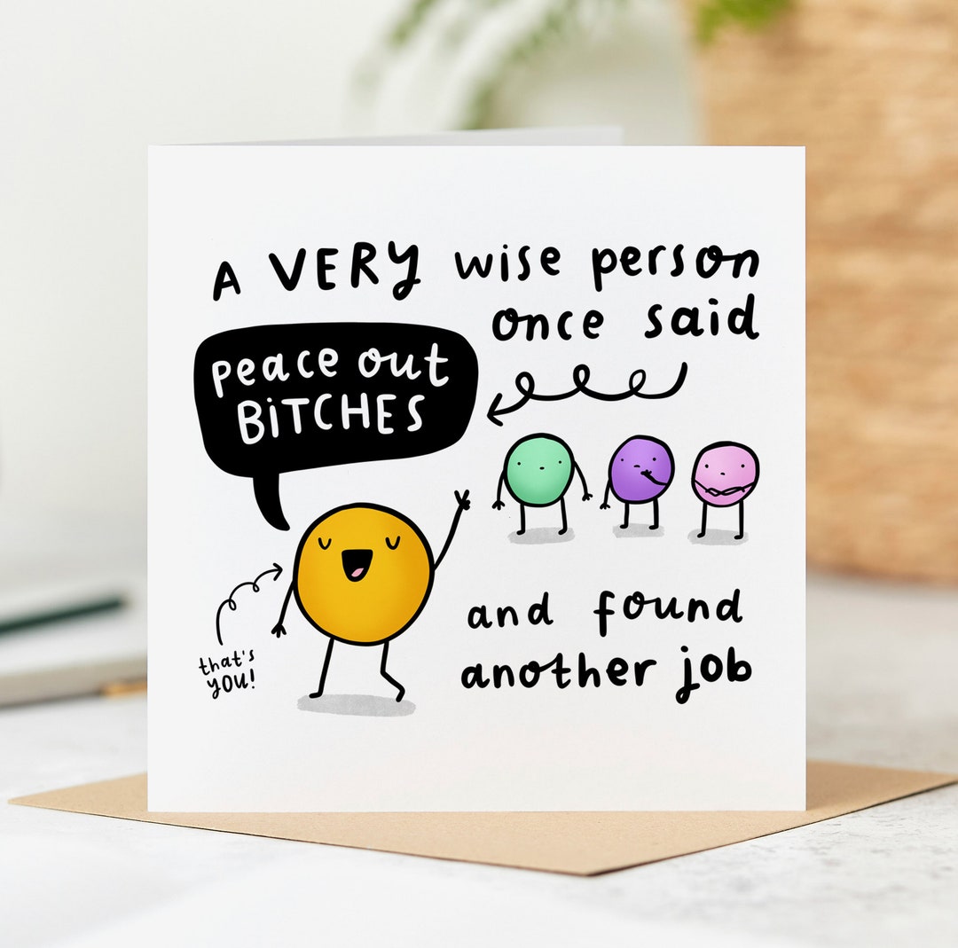Very Wise Person Found Another Job Card, Funny Congrats Card, New Job ...