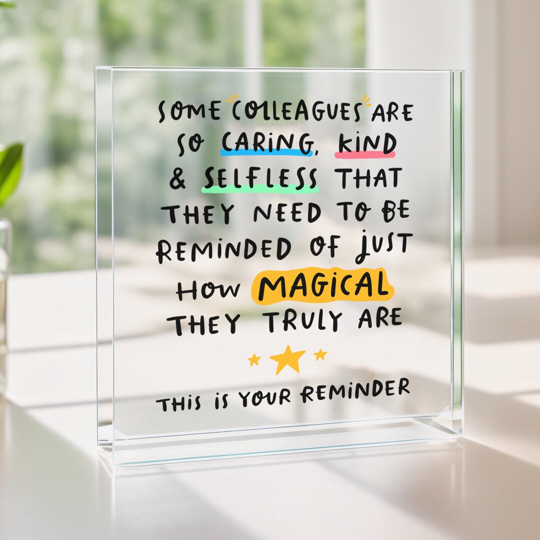 Colleague This is Your Reminder Thank You Gift, Leaving Gift ...