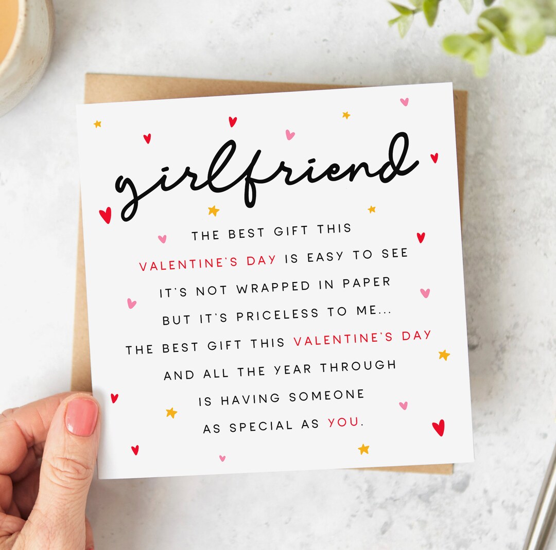 Special Girlfriend Valentine's Day Card the Best Gift This Valentine's ...