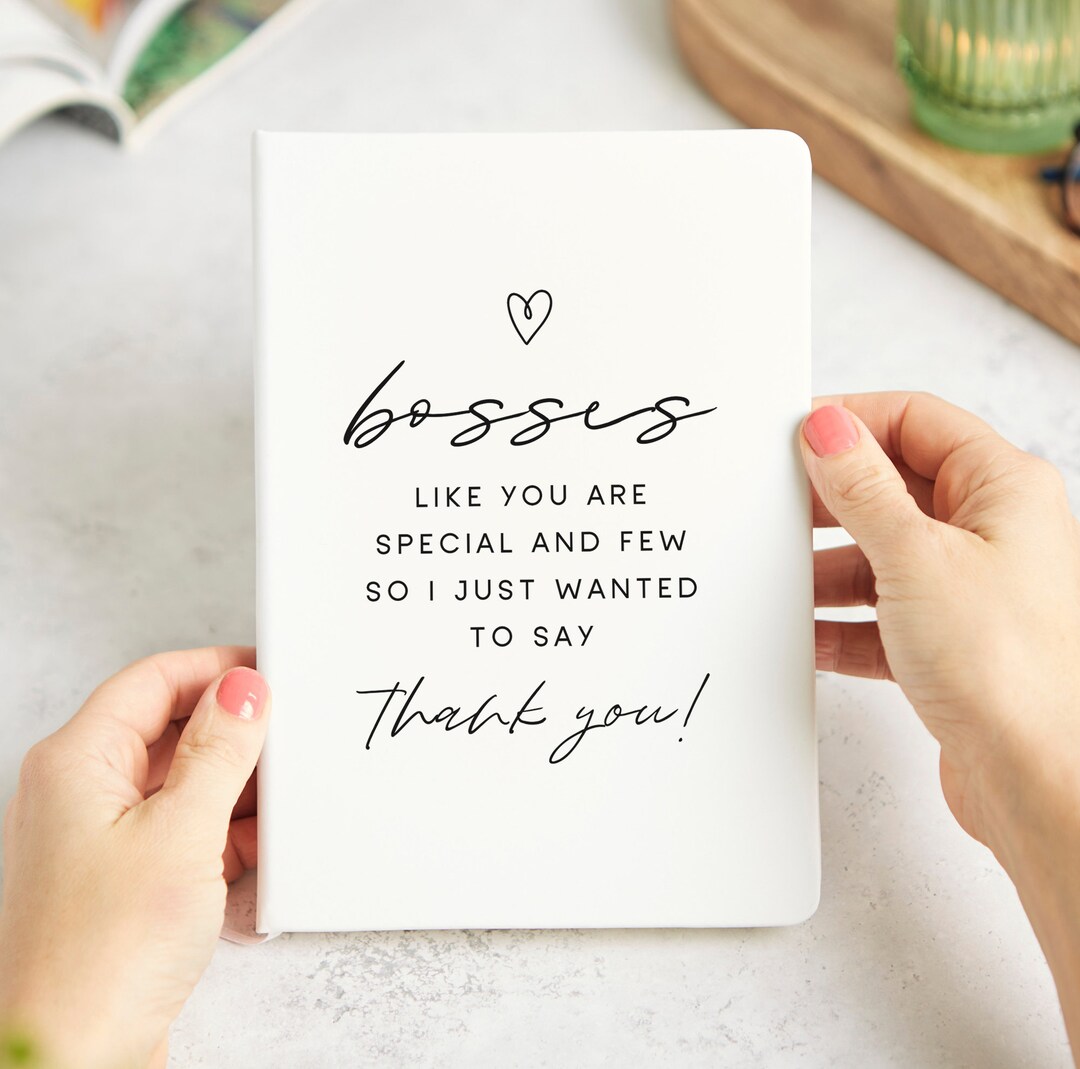 Special Boss Notebook - Boss Thank You Gift, Leaving Gift, Retirement ...