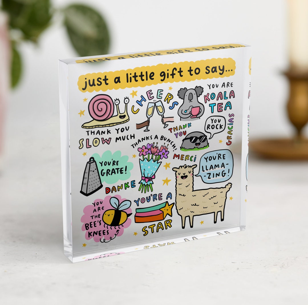 Just A Little Gift to Say Thank You - Funny Thank You Gift - Acrylic ...