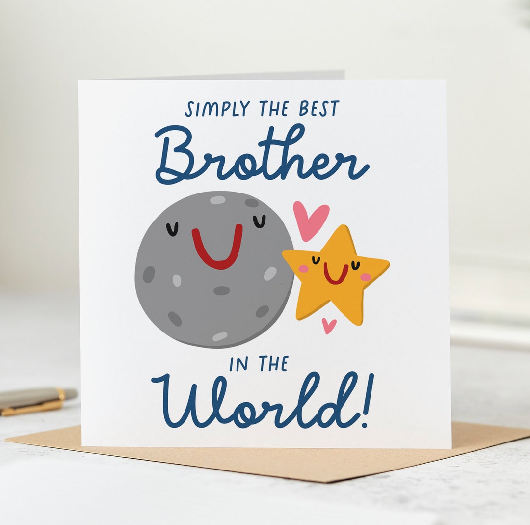 Best Brother in the World Birthday Card - Simply the Best Brother in ...