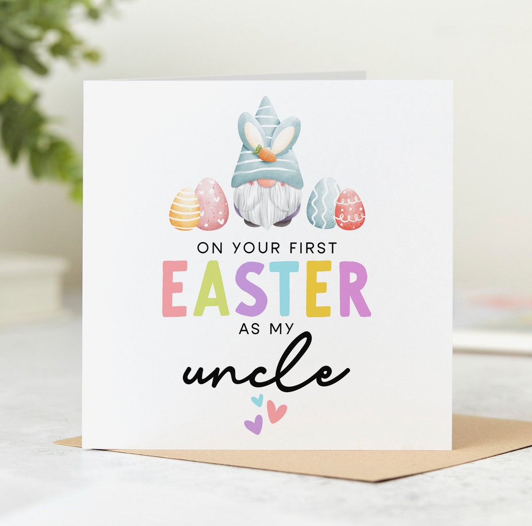 First Easter as My Uncle - Easter Card - New Uncle Card - Uncle To-be ...