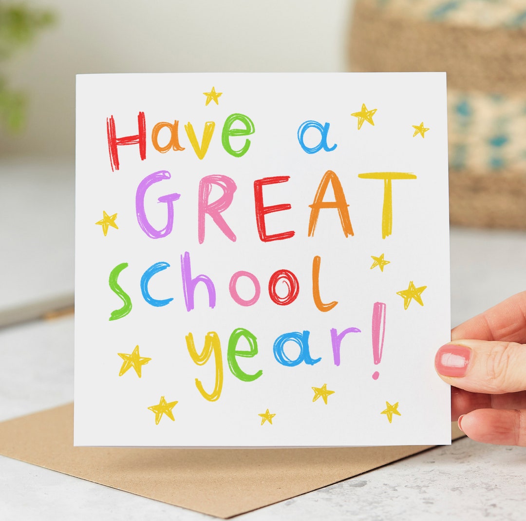 Have A Great School Year Card - Good Luck Card, Back to School Card ...