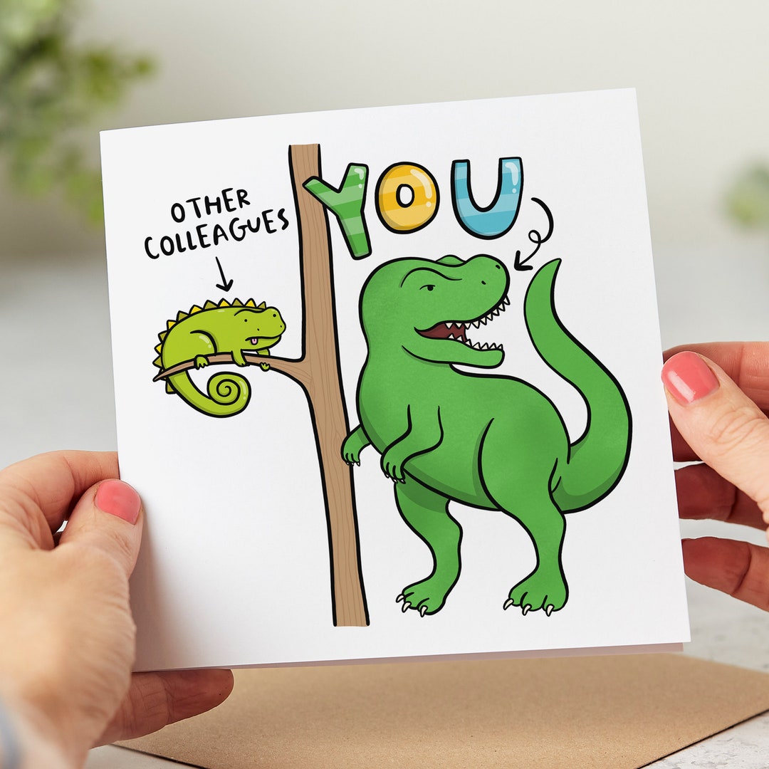 Funny Card for a Colleague, Other Colleagues and You, Thank You Card ...