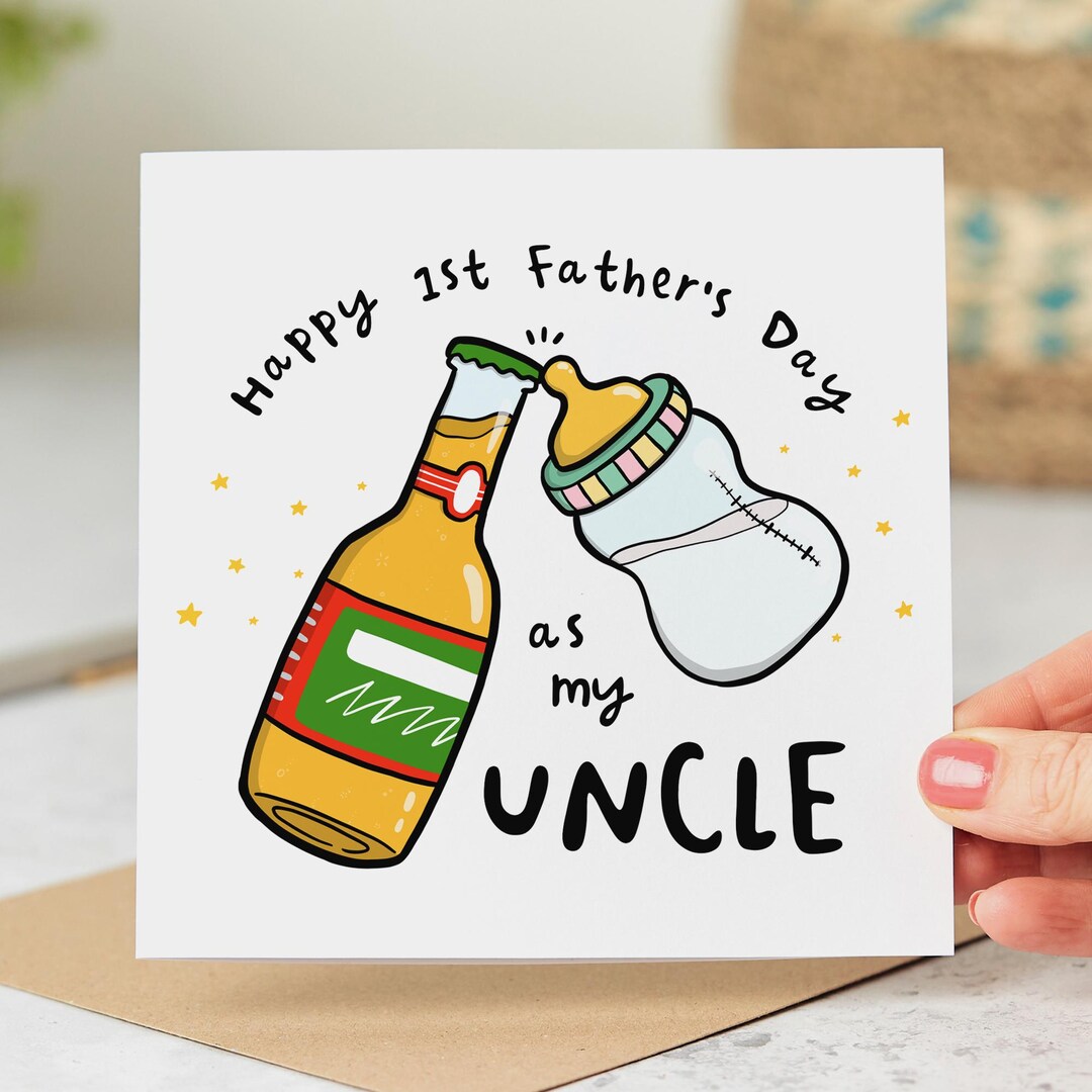 1st Father's Day as My Uncle, Father's Day Card for New Uncle, Happy ...