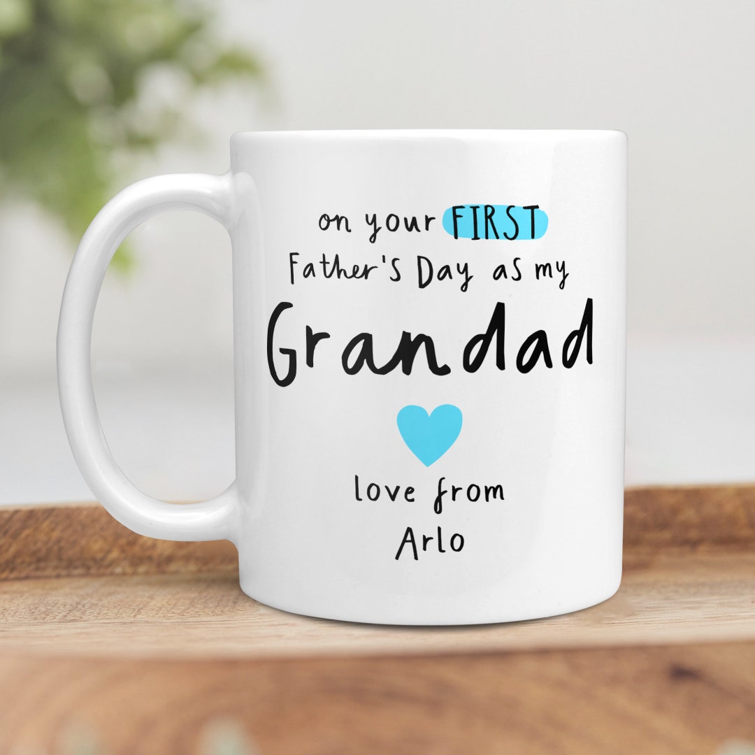 First Father's Day as My Grandad Mug Personalised Father's Day Gift ...