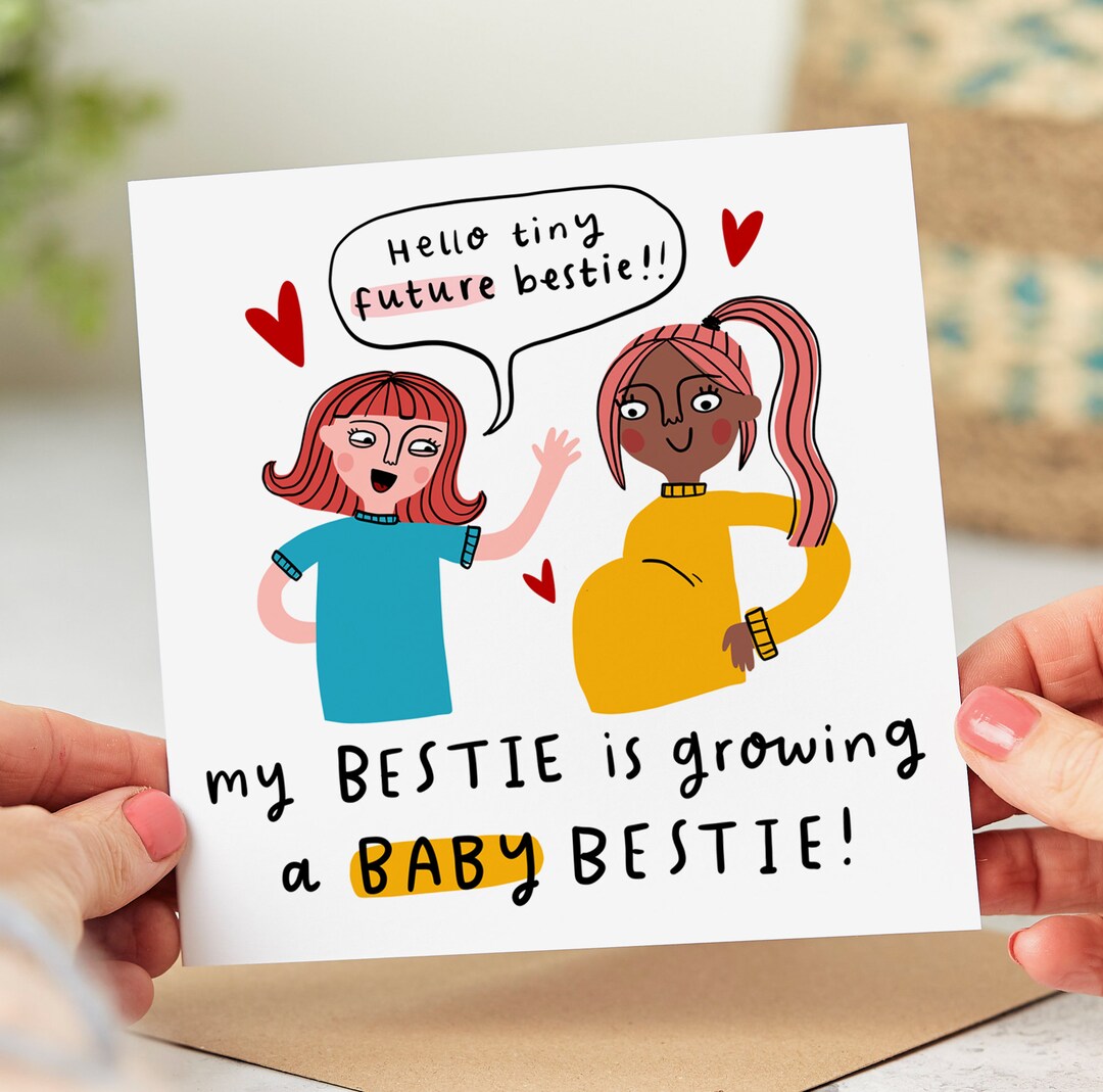 Funny Pregnancy Congrats Card - Funny Pregnancy Card, Bestie, Best ...