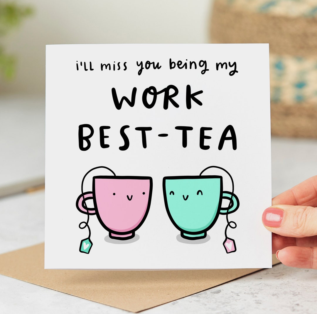 I'll Miss You Being My Work Bestie - Funny, New Job Card - Leaving Card ...